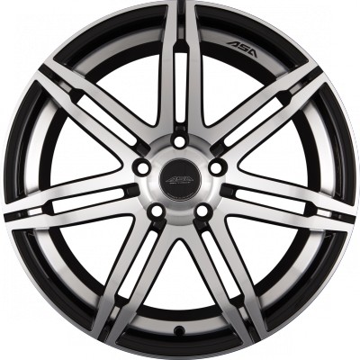 ASA GT2 schwarz-glanz-frontpoliert - 9.5x20 ET35 - LK5/120 ML74.1 - RSU.de