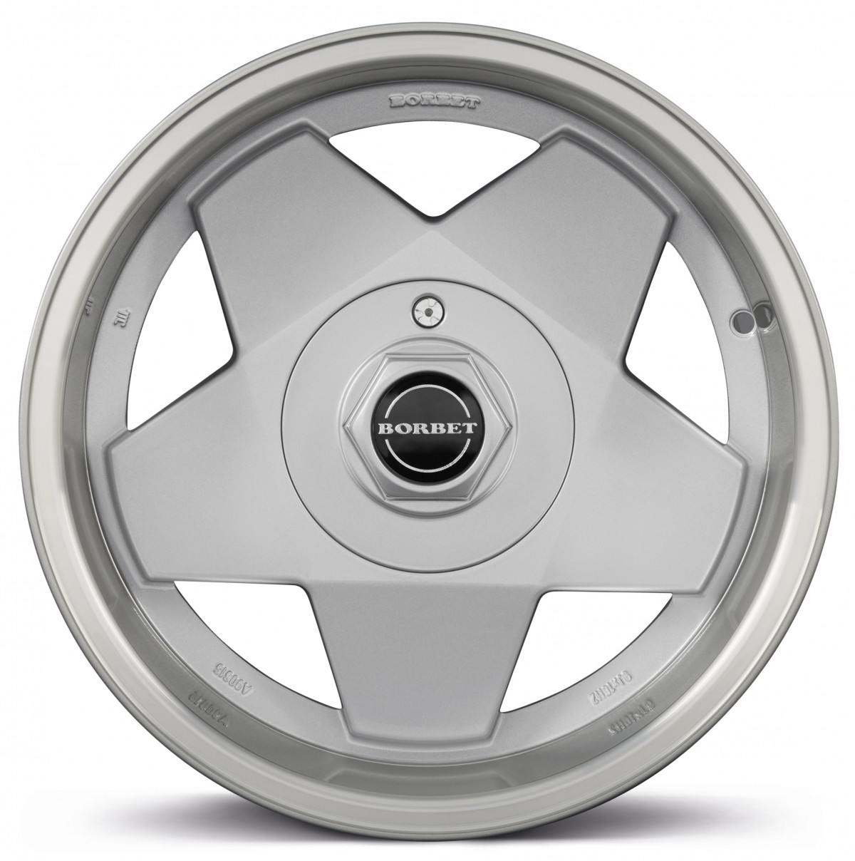 Borbet A silver rim polished - 7x15 ET35 - LK4/108 ML57.1 - RSU.de