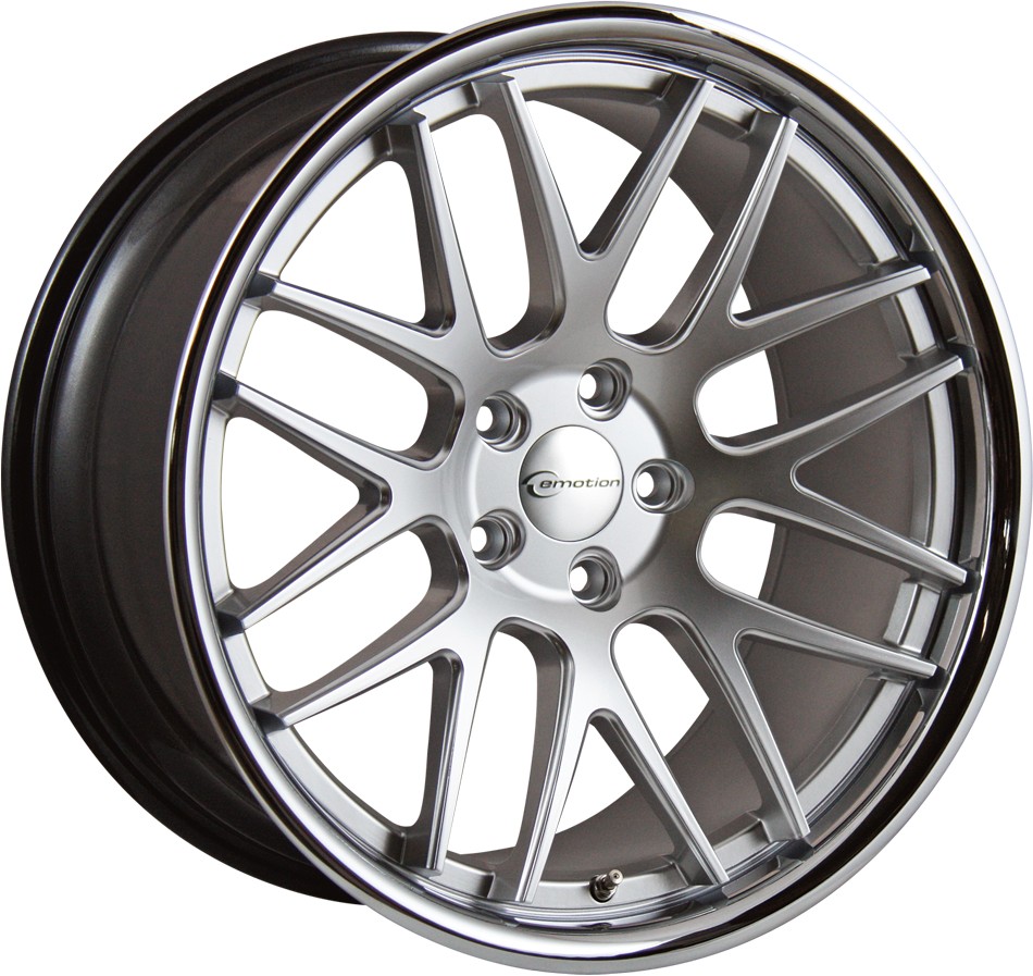 Emotion Wheels Concave hyper silver inox - 10x20 ET35 - LK5/120 ML74.1 ...