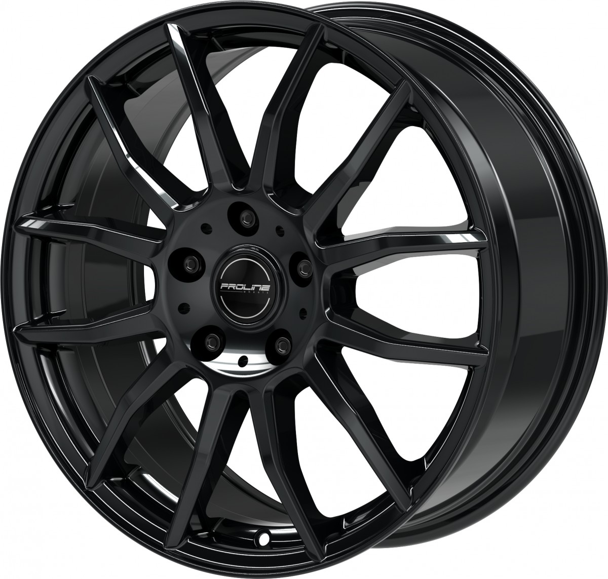 Proline AX100 black glossy - 6.5x16 ET45 - LK5/112 ML66.5 - RSU.de