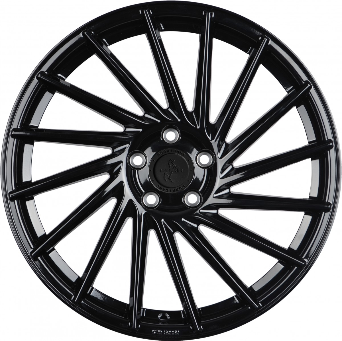 Keskin KT17 Hurricane matt black painted - 8.5x19 ET45 - LK5/112 ML72.6 ...