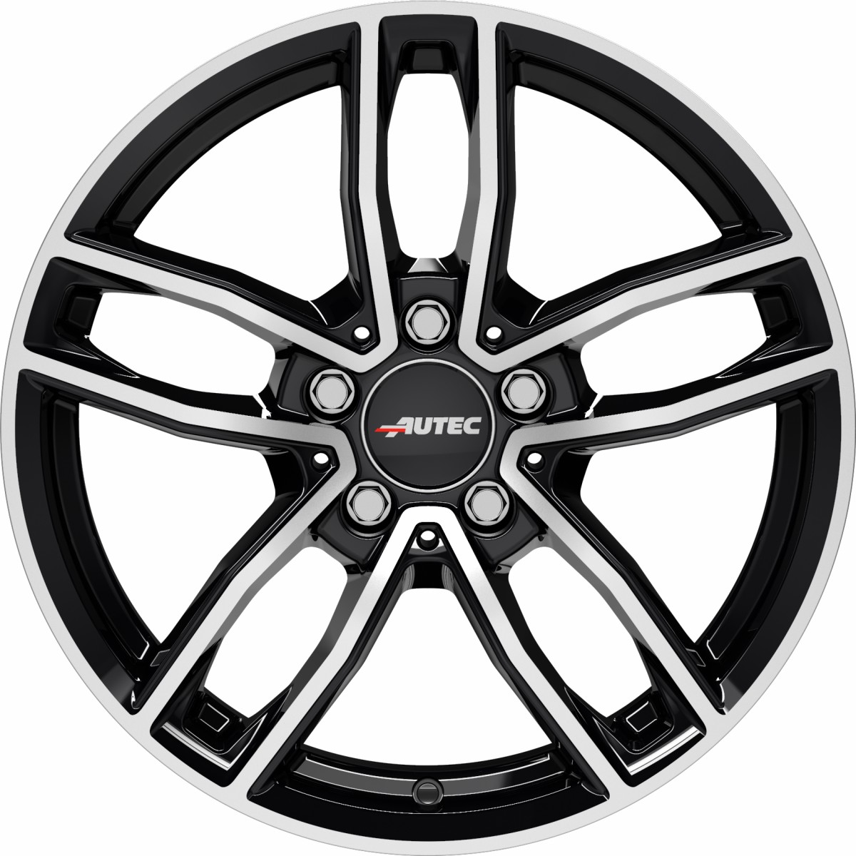 Autec Typ MC - Mercador schwarz poliert - 8x18 ET40 - LK5/112 ML66.5 ...