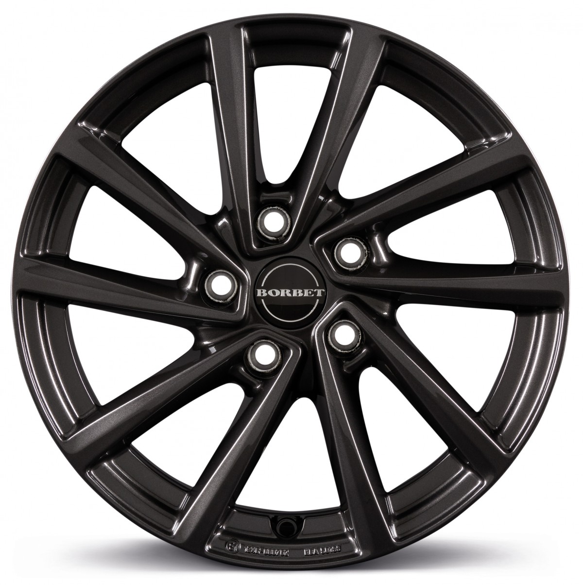 Borbet V mistral anthracite glossy - 7x16 ET48 - LK5/112 ML66.5 - RSU.de
