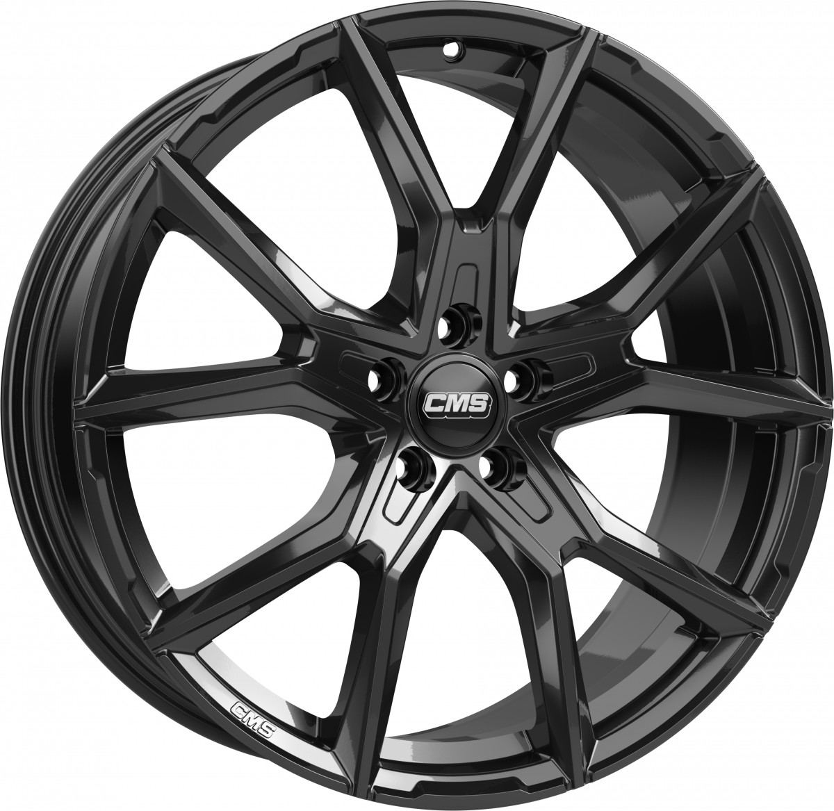 CMS C33 complete black gloss - 8x19 ET45 - LK5/112 ML66.5 - RSU.de