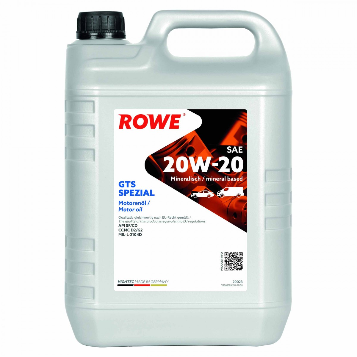 Rowe Motoröl HIGHTEC GTS SPEZIAL SAE 20W-20 (20023) 20023-0050-99 ...