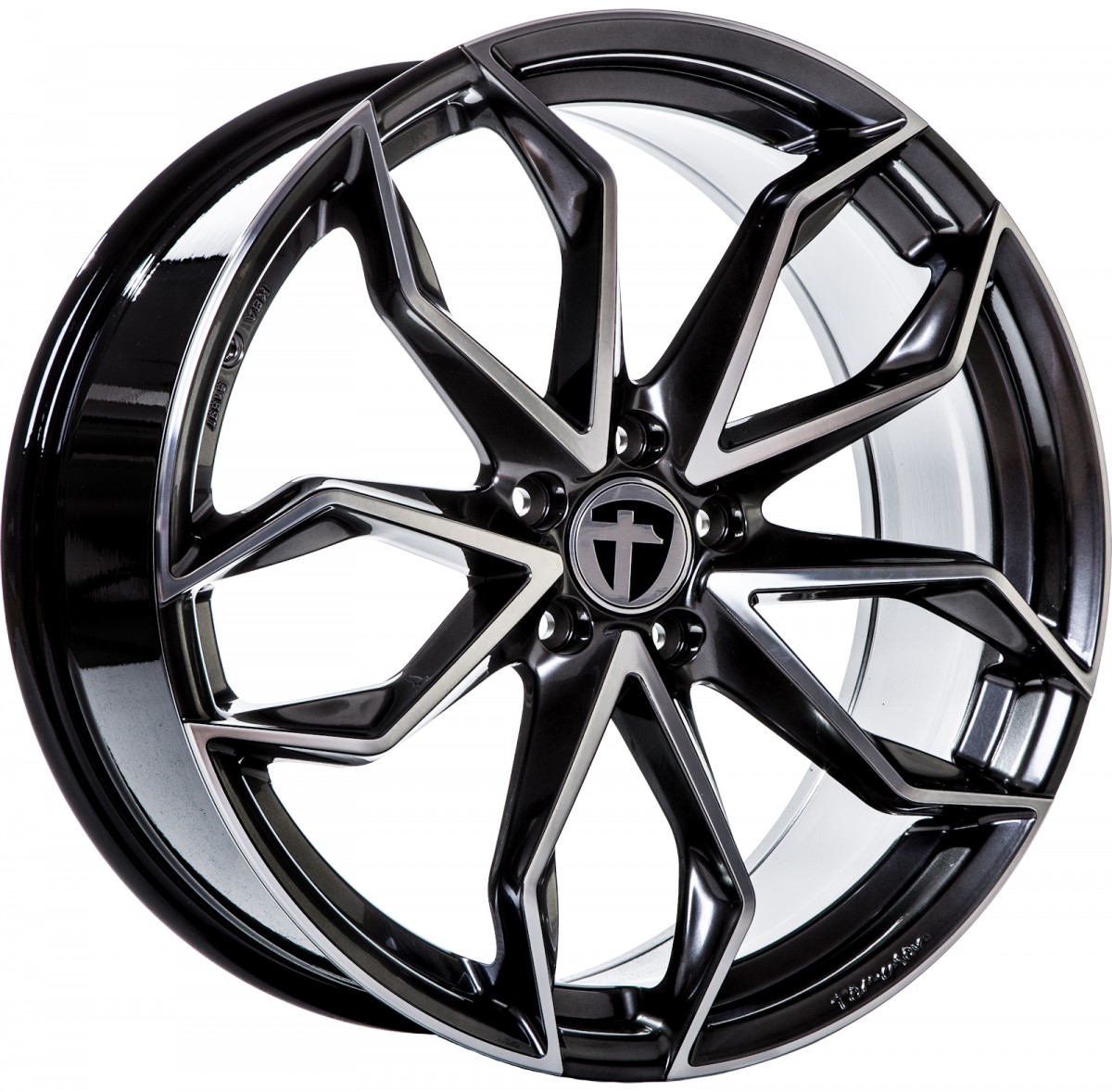Tomason TN22 dark hyperblack polished - 10x22 ET45 - LK5/112 ML66.6 ...