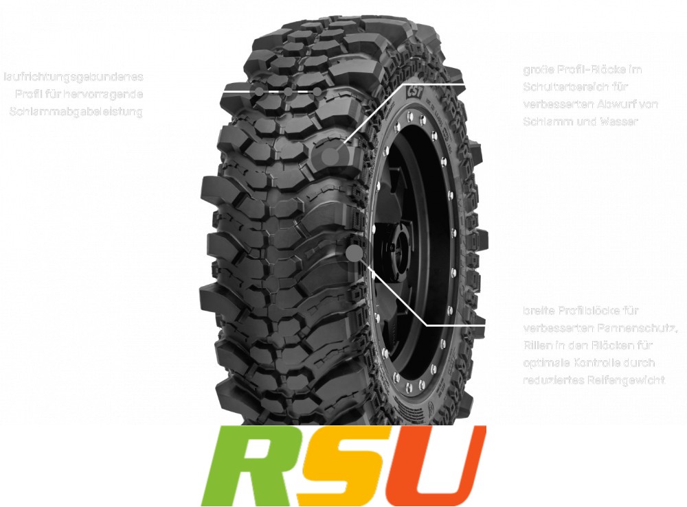 CST CL-98 Mud King 6PR BSW P.O.R. 35x 11.50R16 Sommerreifen 6933882558403 | eBay.de