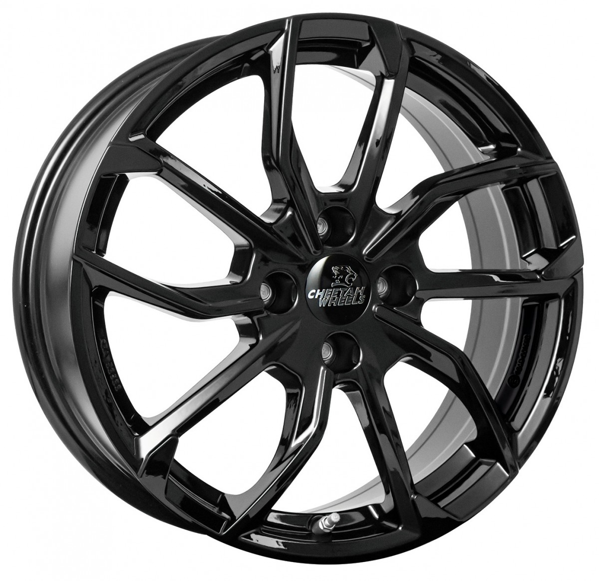 Cheetah Wheels CV.05 black shiny - 8x19 ET55 - LK5/114.3 ML67.1 - RSU.de