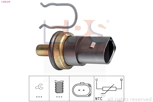 EPS Sensor, Kühlmitteltemperatur Made in Italy - OE Equivalent 1.830. ...