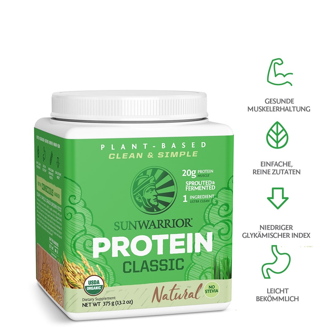 Sunwarrior Classic Protein Natural Bio 375 g - - RSU.de