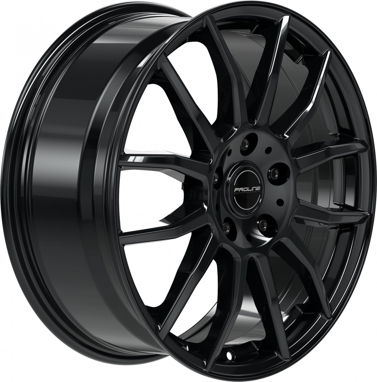 Proline AX100 black glossy - 6.5x16 ET45 - LK5/112 ML66.5 - RSU.de
