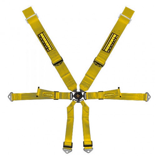 Schroth Profi Porsche 981 3x2 gelb mit schwarz/gelbem SCHROTH RACING ...