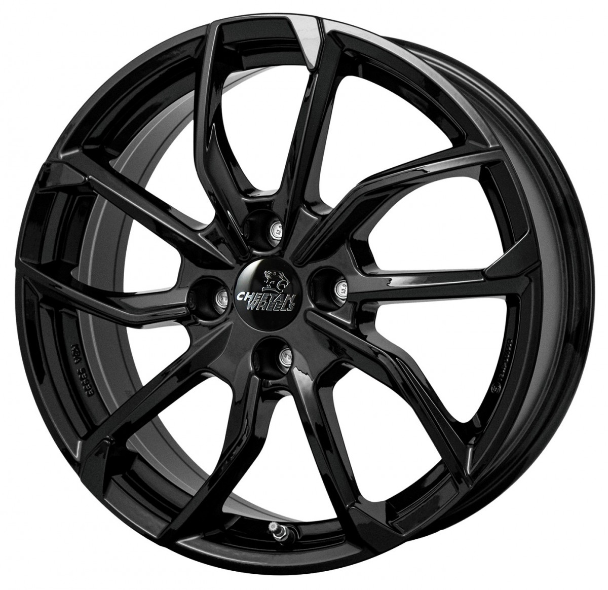 Cheetah Wheels CV.05 black shiny - 8x19 ET55 - LK5/114.3 ML67.1 - RSU.de