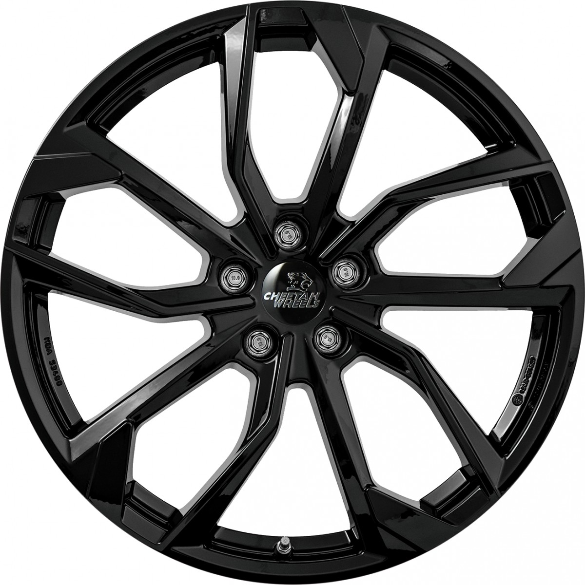 Cheetah Wheels CV.05 black shiny - 8x19 ET55 - LK5/114.3 ML67.1 - RSU.de