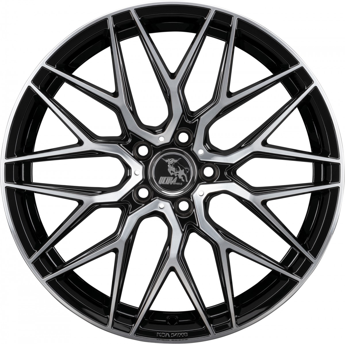 Ultra Wheels UA1E Race - EVO black polished - 8x19 ET47 - LK5/112 ML66 ...